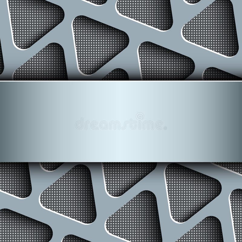Background with Perforated Pattern Stock Vector - Illustration of ...