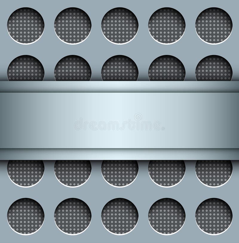 Background with Perforated Pattern Stock Vector - Illustration of ...