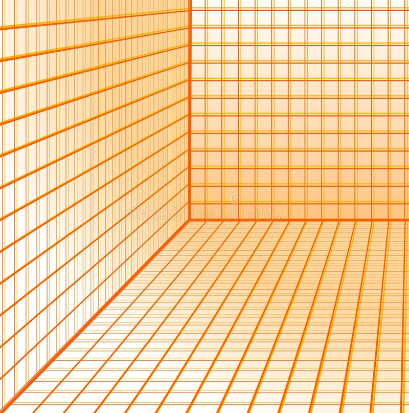 Perspective Grid Digital Abstract Background Shining Blue Floor Ground ...