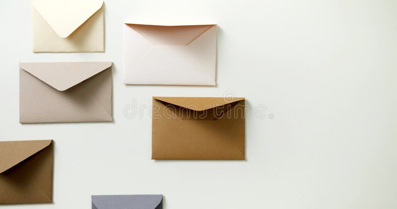 A Background Photo with Envelopes Stock Image - Image of identity ...