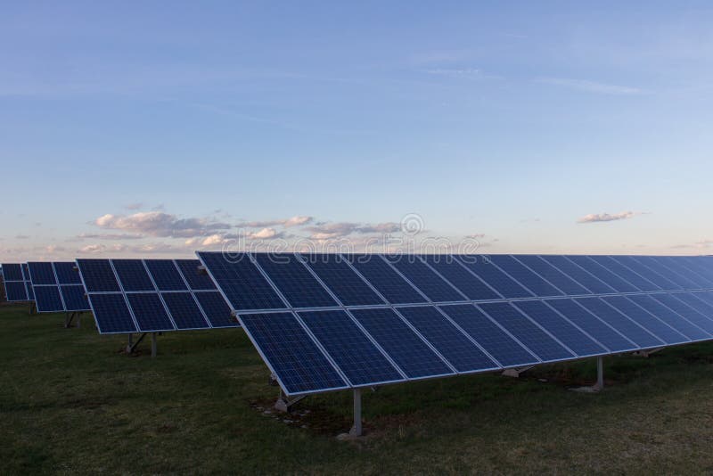 Background of Photovoltaic Modules for Renewable Energy Stock Photo ...