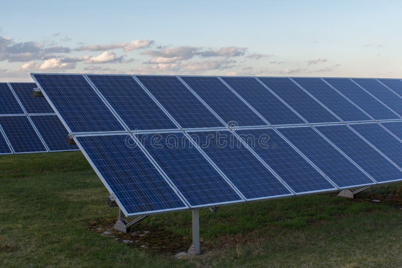 Background of Photovoltaic Modules for Renewable Energy Stock Image ...