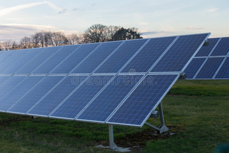 Background of Photovoltaic Modules for Renewable Energy Stock Photo ...