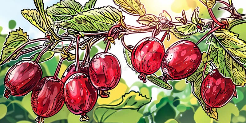 Background Picture with Berries, a Simple Image of Berry Bushes ...