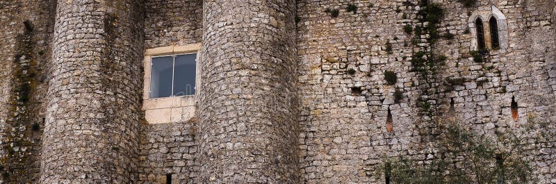 Background Picture with the Wall of an Ancient Fortress Stock Image ...
