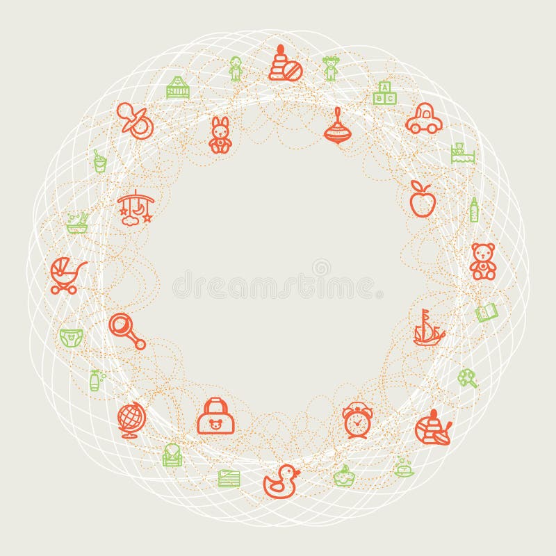 Background with Pictures - Children S Subject Stock Vector ...