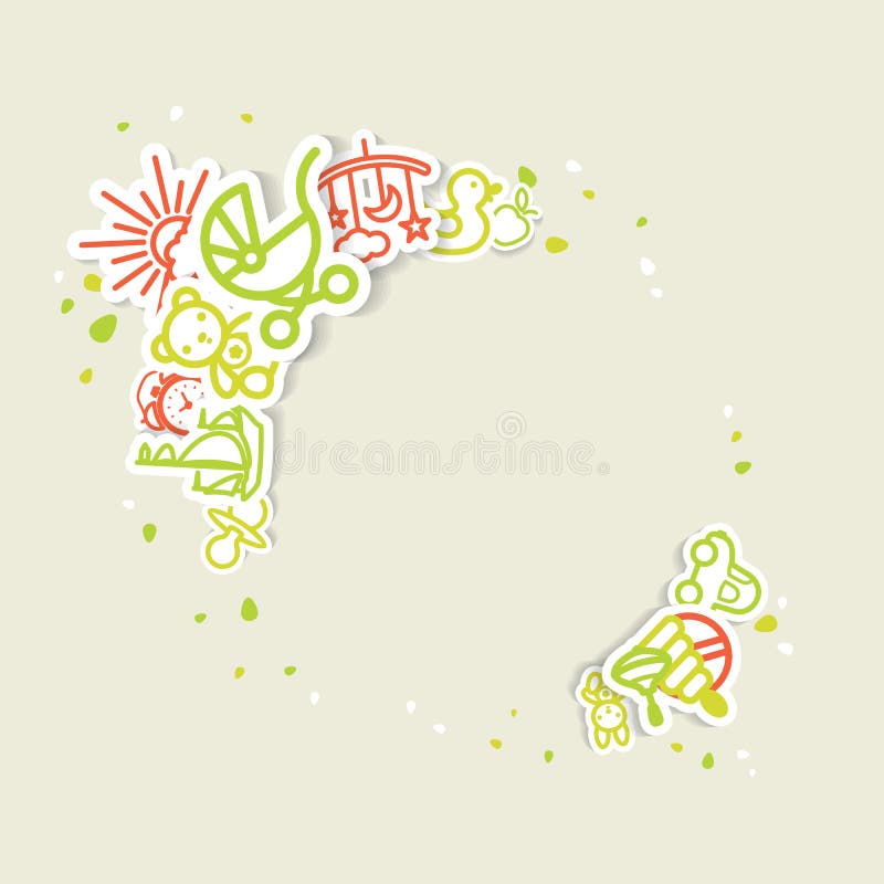 Background with Pictures - Children S Subject Stock Vector ...