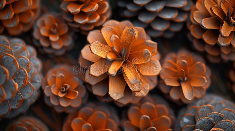 Background of Pine Cones, Spruce Stock Illustration - Illustration of ...