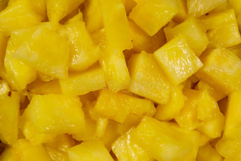 Background of Pineapple Slices Stock Photo - Image of group, chopped ...