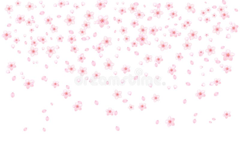 Background of Pink Apricot Flowers Stock Vector - Illustration of ...