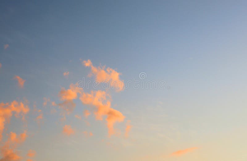 Background Pink Clouds Float Across the Sky Stock Image - Image of ...