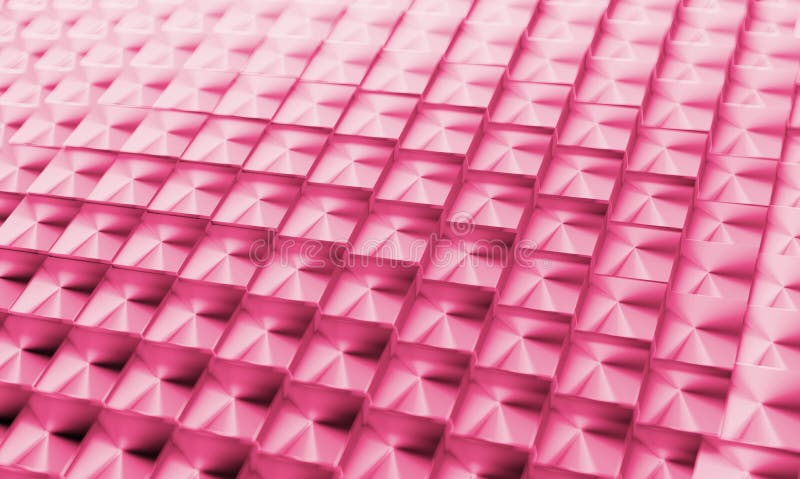 Background of Pink Cubical Blocks 3D-Illustration Stock Image - Image ...