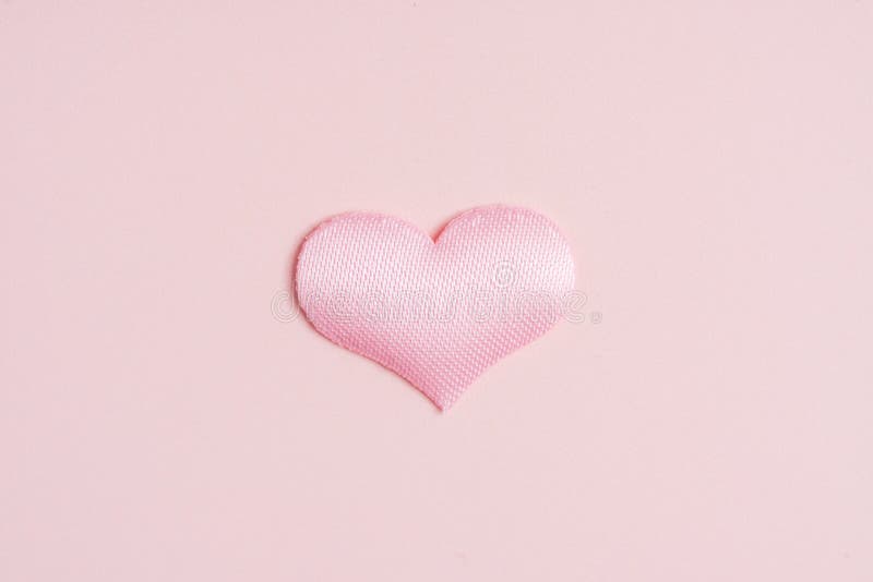 Background Pink Heart on Peach Colored Paper Stock Photo - Image of ...