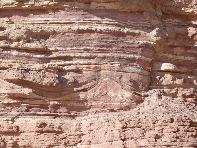 Colorful Layers of Sandstone Closeup in Desert, Jordan. Stock Image ... Colorful Layers of Sandstone Closeup in Desert, Jordan. Stock Image ...