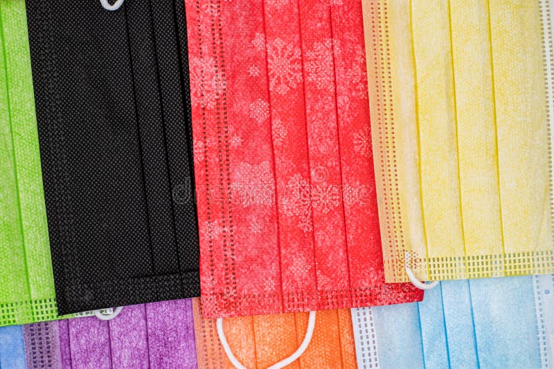 Color Surgical Mask stock photo. Image of virus, design - 242788604