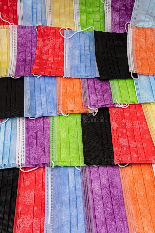 Color Surgical Mask stock image. Image of paper, rainbow - 242788631