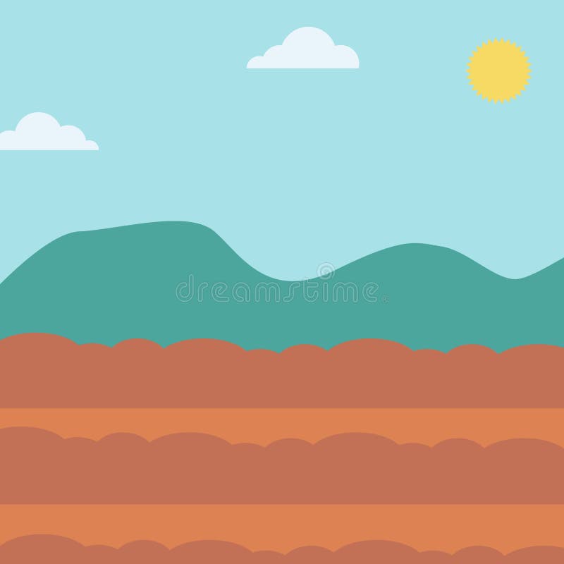 Background of Plowed Agricultural Field. Stock Vector - Illustration of ...