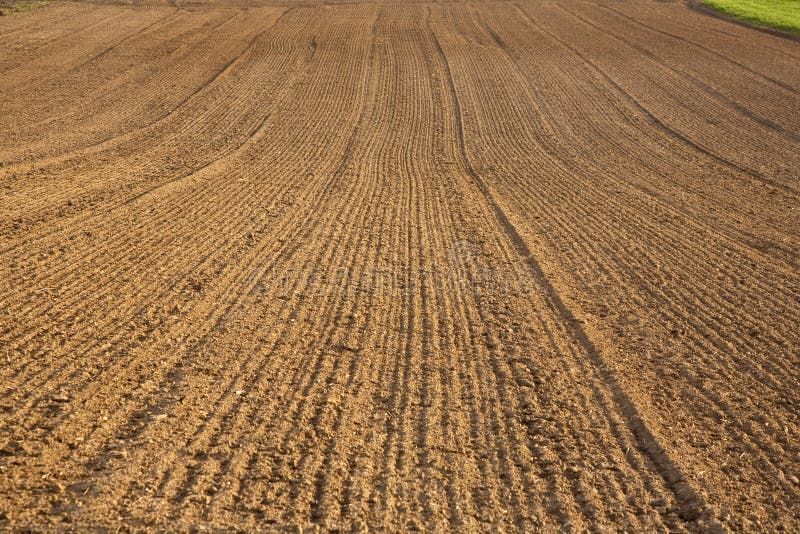 Background of plowed field stock image. Image of pattern - 37132945