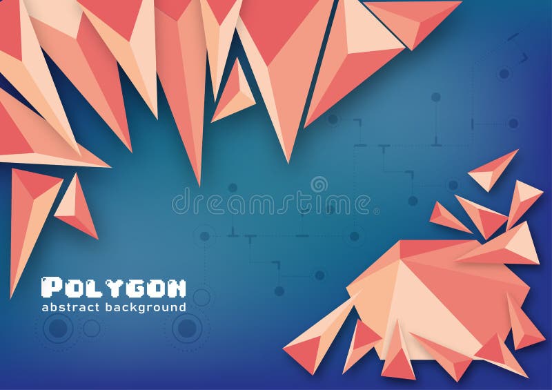 Background Polygon Digital Craft Style Paper Vector EPS10 Illustration ...