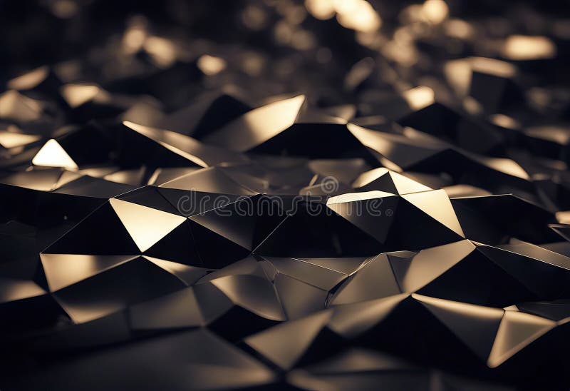 Background Polygonal Abstract Dark Black Polygon Pattern Light Mosaic ...