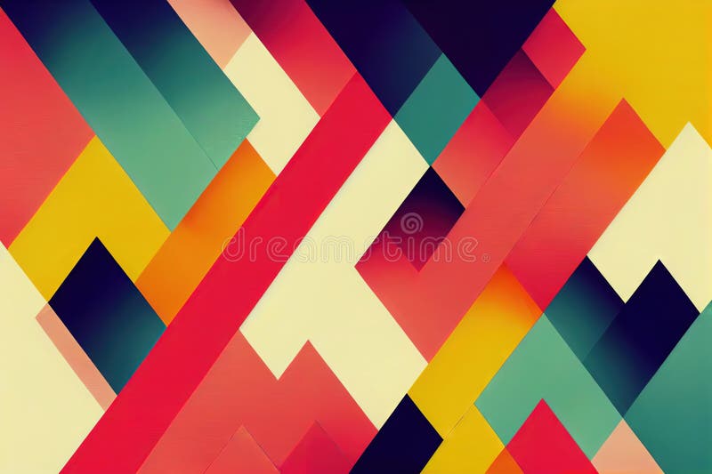 Background of Polygonal Colored Shapes, Flat 2D Graphics. Stock ...