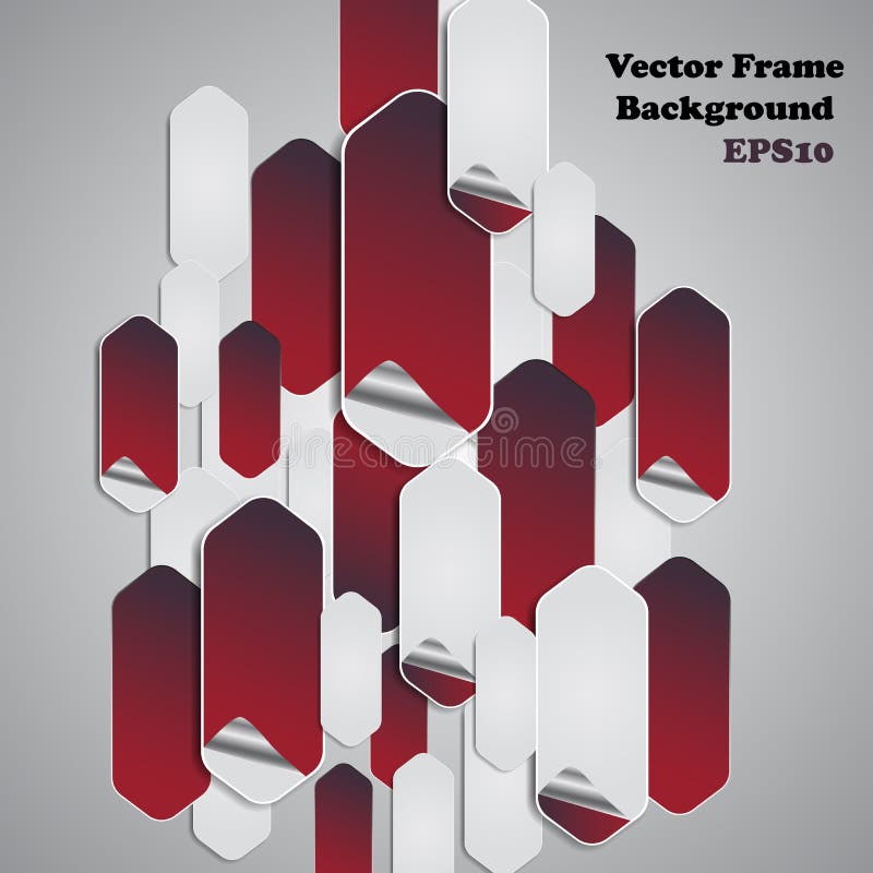 Background Polygons Cut Paper- Design Template. Vector Illustration for ...