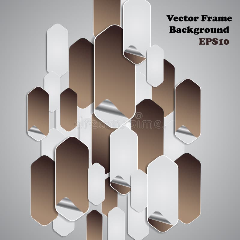 Background Polygons Cut Paper- Design Template. Vector Illustration for ...