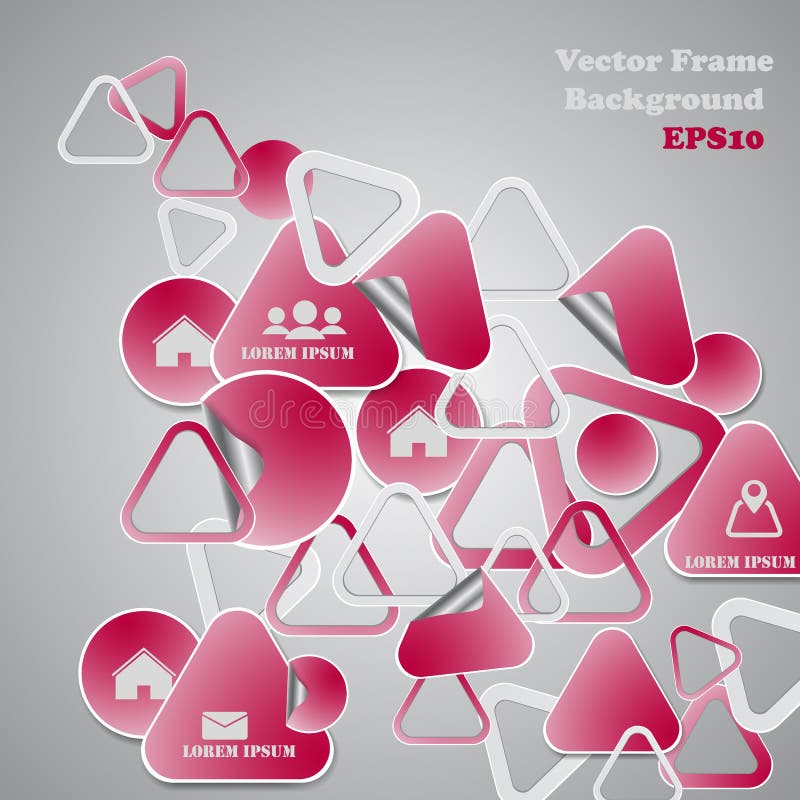 Background Polygons Cut Paper- Design Template. Vector Illustration for ...