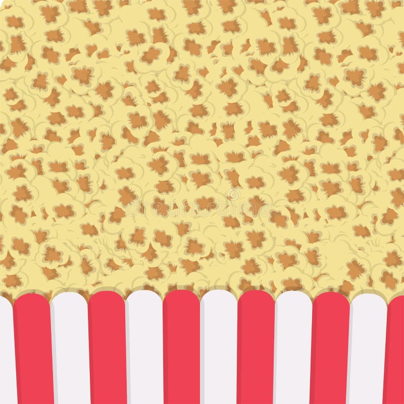 Background with Popcorn. Spilled from a Glass of Popcorn. Movie ...