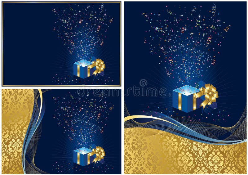 Background with present stock vector. Illustration of present - 16490638