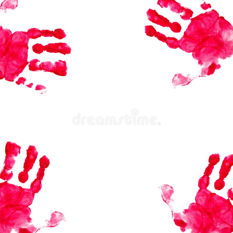Violet Handprint, Depicting the Idea of To Stop Violence Against Stock ...