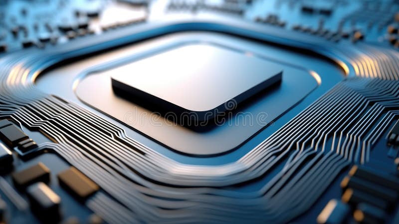 Background Processing for Abstract Circuit Board Futuristic Technology ...