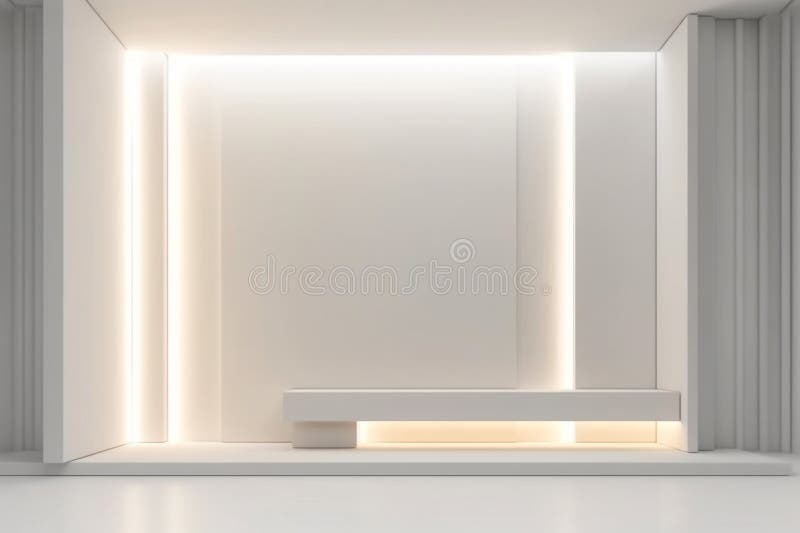 Background for Product Placement or Presentation with Decorative White ...