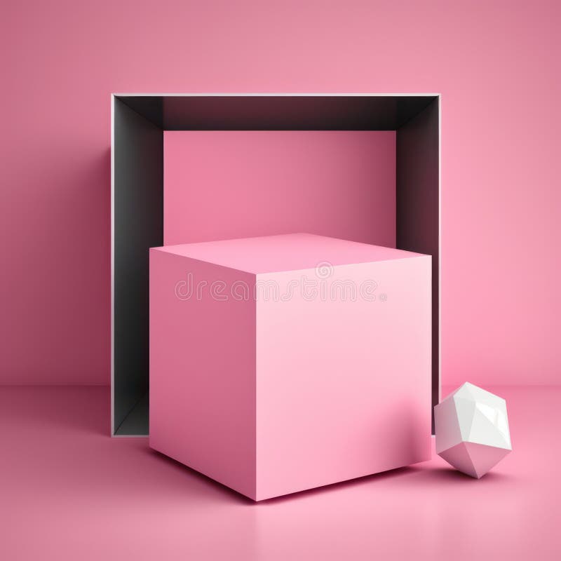 Background for Product Presentation, Bright Red Diamond with Pointed ...