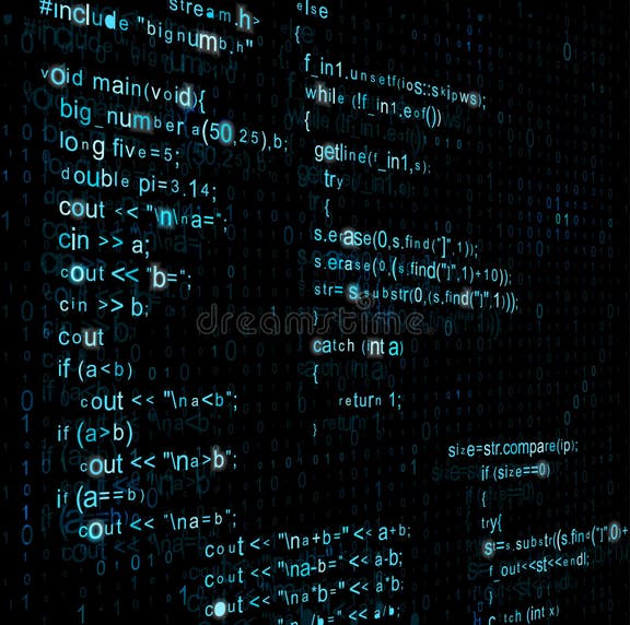 Background with program stock vector. Illustration of glowing - 26634003