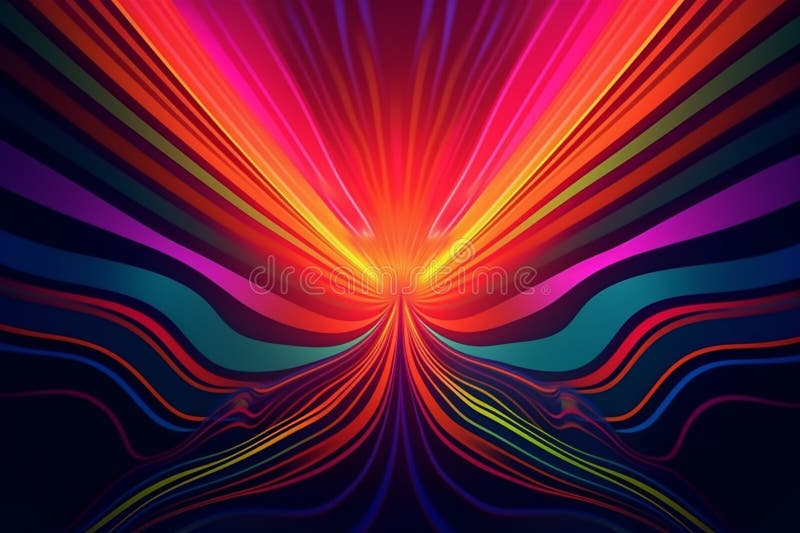 Background with Psychedelic Design Elements with Gradient Blending ...