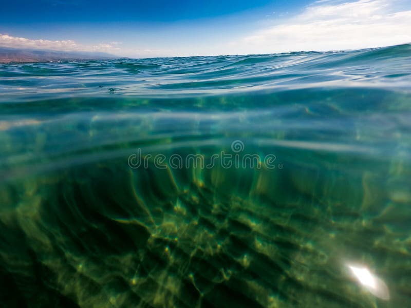 Background of Pure Water. Skyline. Seascape Stock Photo - Image of ...