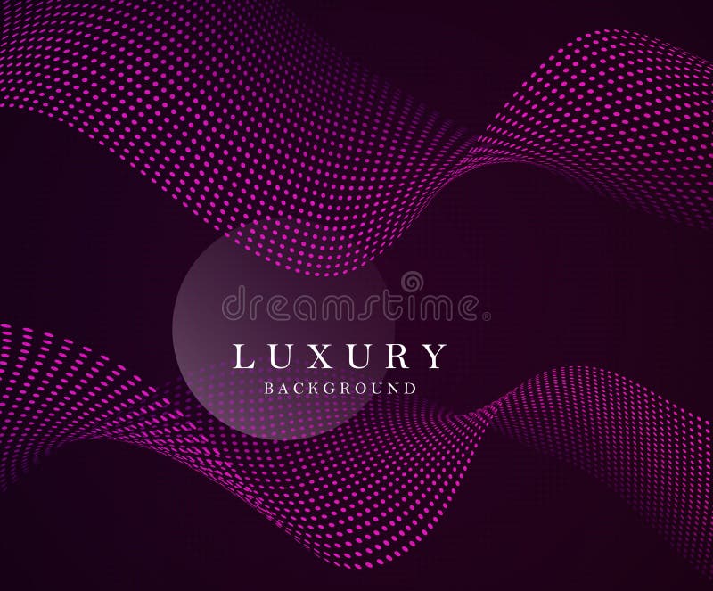 Background in Purple Dark Shade, Minimal Chaotic Wave Patterns Stock ...