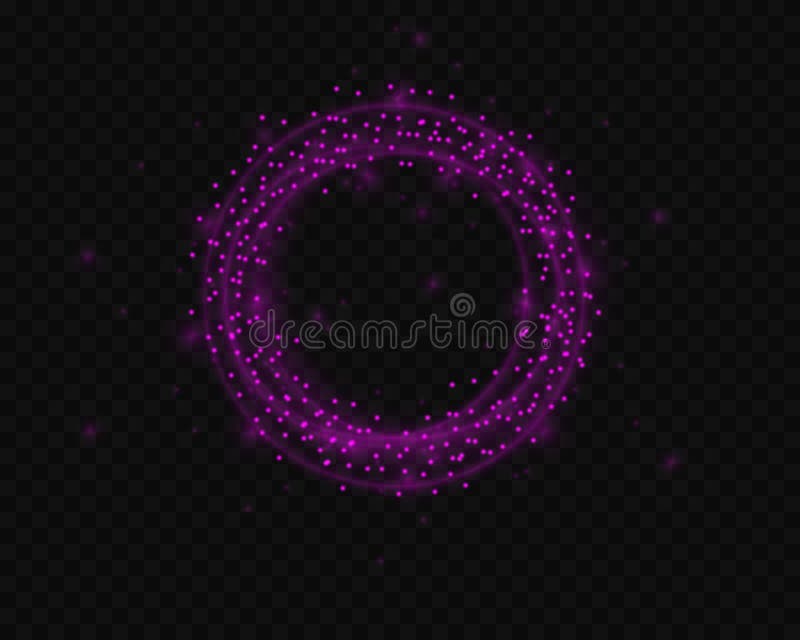 Background of Purple Dust Particles with Light Stock Illustration ...
