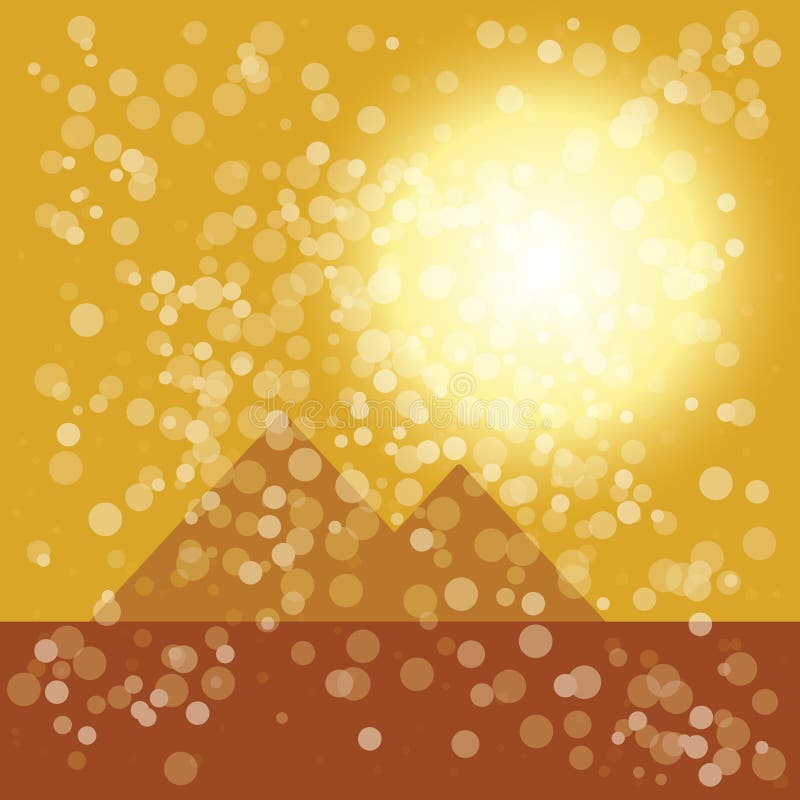 Background with Pyramid Illustration Stock Vector - Illustration of ...