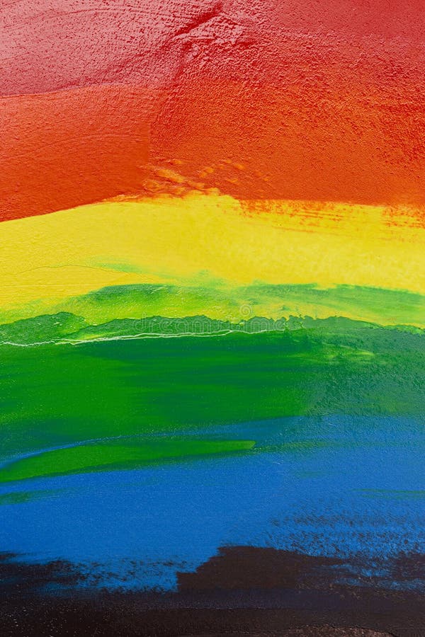 Background of Rainbow Colored Oil Paint Stock Photo - Image of child ...