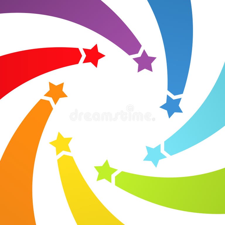 Background with Rainbow Stars Stock Vector - Illustration of backdrop ...