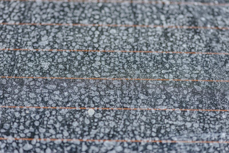 Rainy Stains are Dusty and Dry on the Windshield Stock Photo - Image of ...