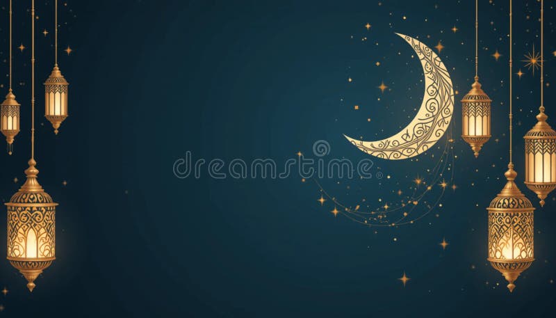 Background for Ramadan with Decorative Islamic Patterns Stock ...