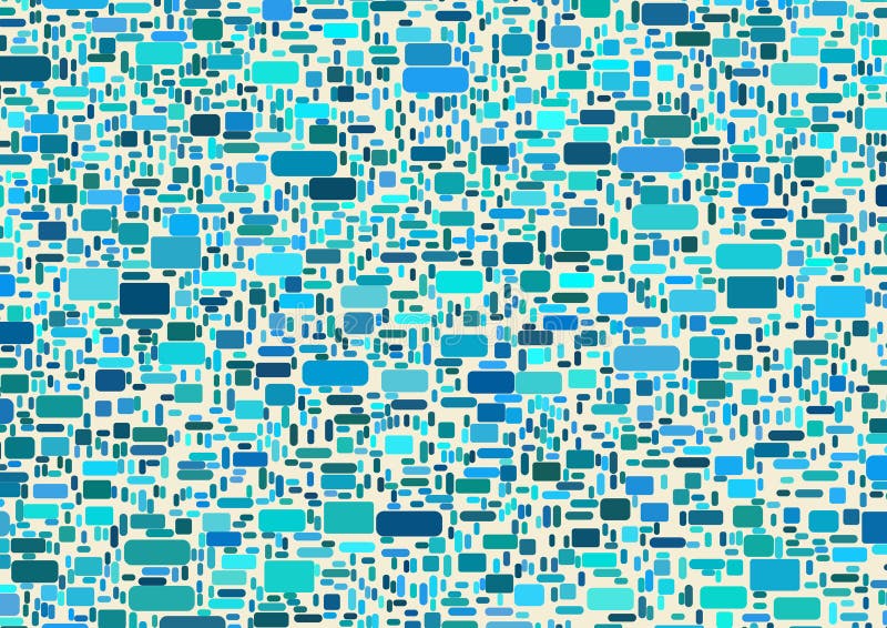 Background with Random Pattern of Geometric Elements. Illustration ...