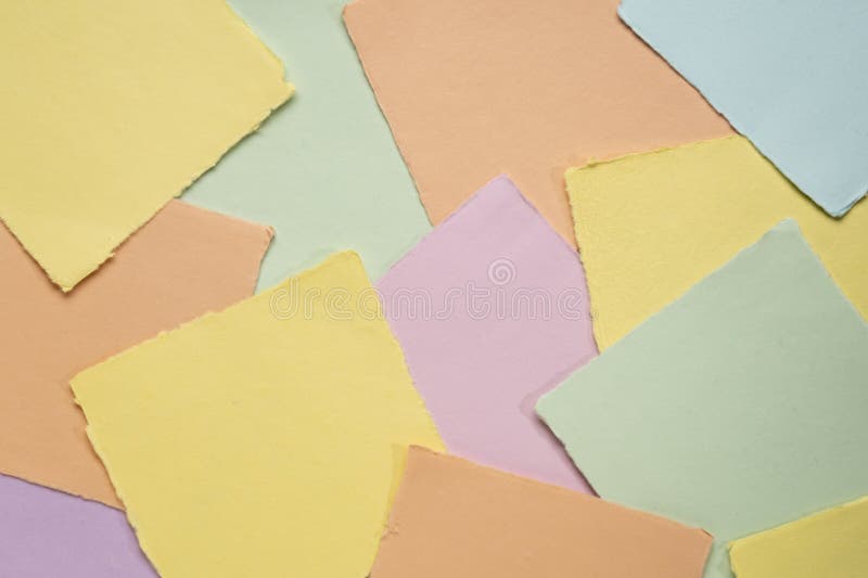 Background of Random Square Art Paper Notes Stock Image - Image of ...