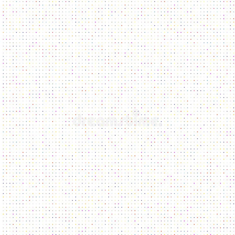 Background of Raster Semitone Multicolored Dots on White. Stock Vector ...