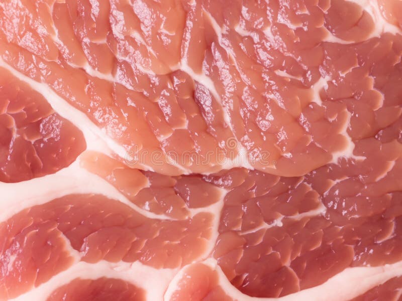 Background of Raw Fresh Red Pork Meat Texture Stock Photo - Image of ...