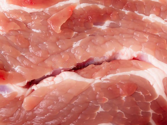 Background of Raw Fresh Red Pork Meat Texture Stock Photo - Image of ...