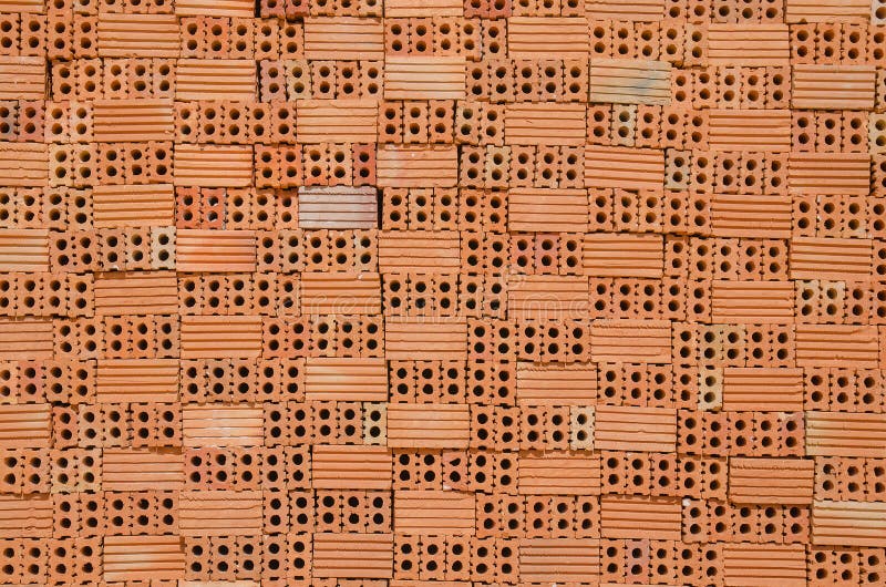 Background Raw Material Red Brick Wall Texture Stock Image - Image of ...